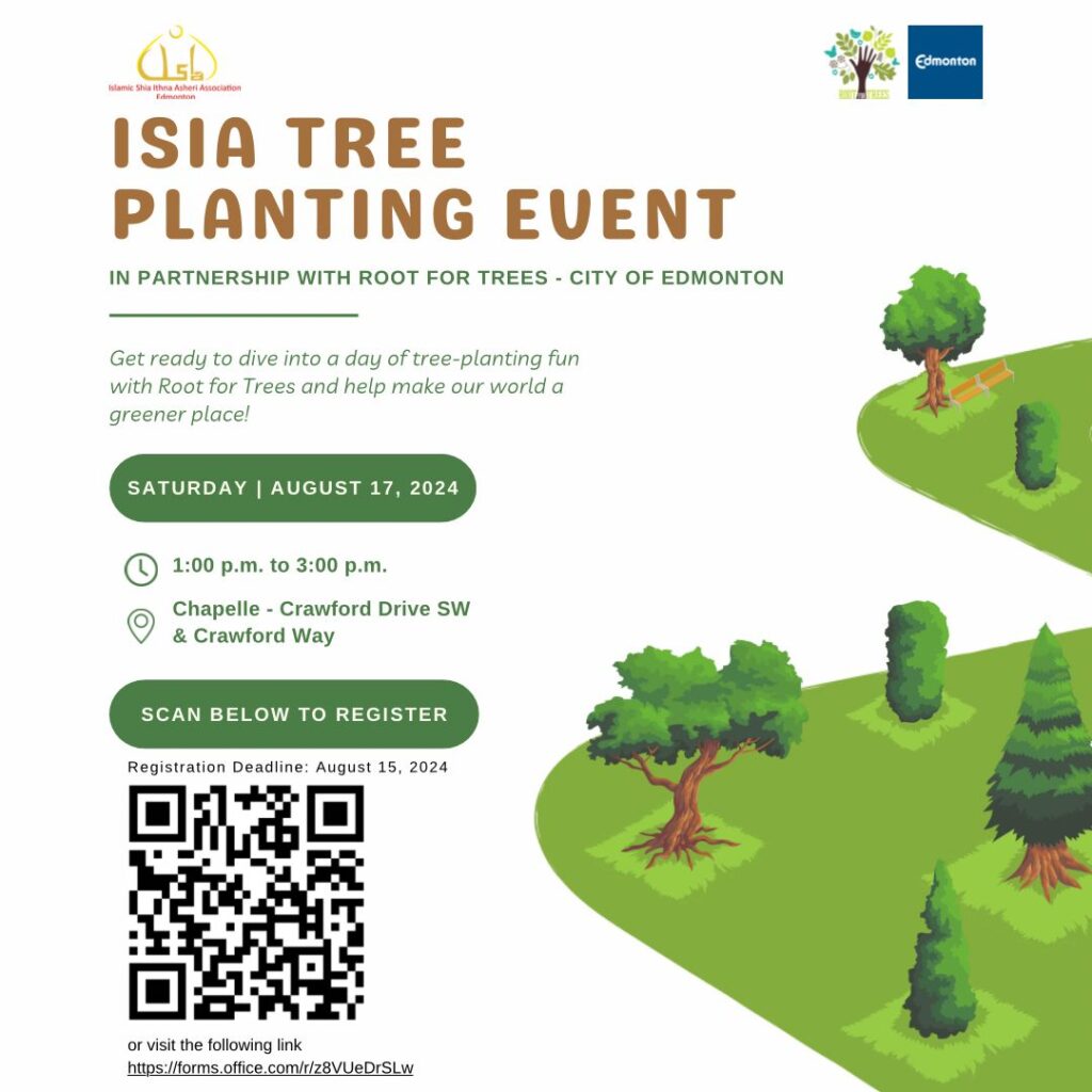 1:00 PM: Tree Planting – Islamic Ithna Asheri Association of Edmonton